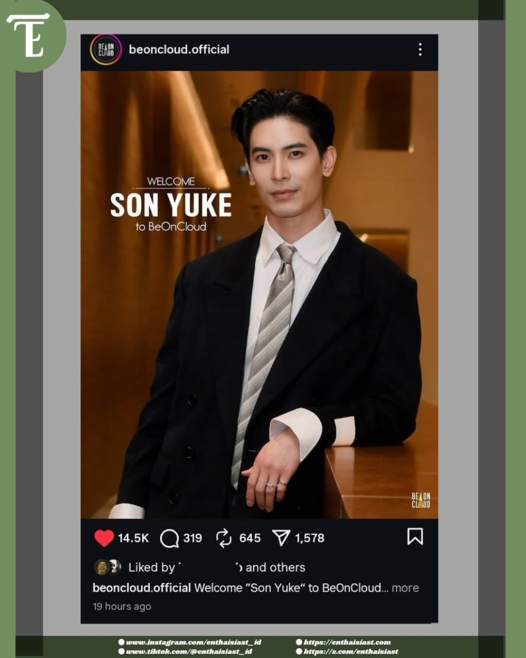 Aktor, Model dan MC Ternama Son Yuke Songpaisan Resmi Bergabung dengan ...